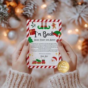 Editable Elf Arrival Letter, Elf Welcome Christmas, Elf I'm Back ...