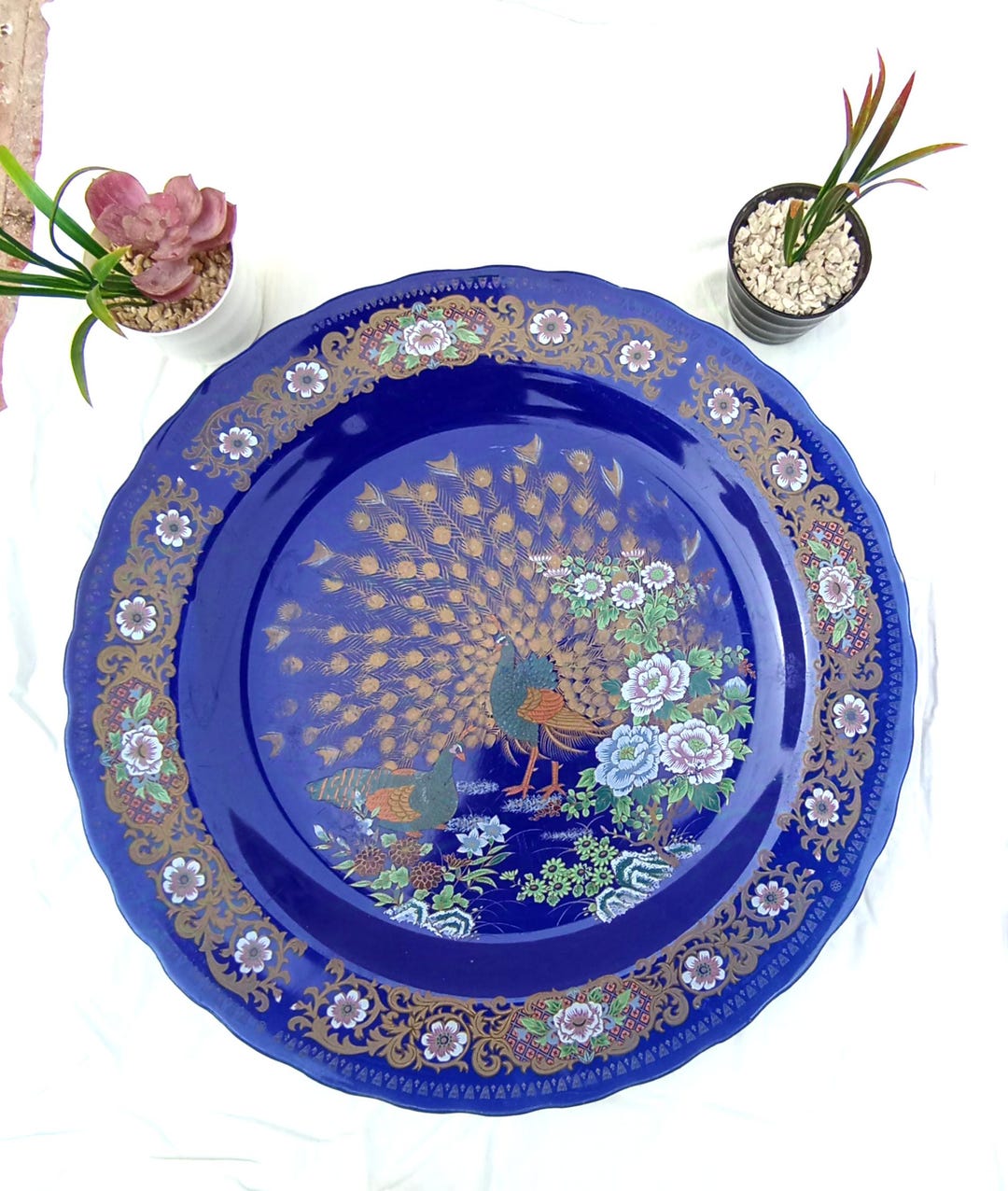 Moroccan Taous Plate Blue - Etsy