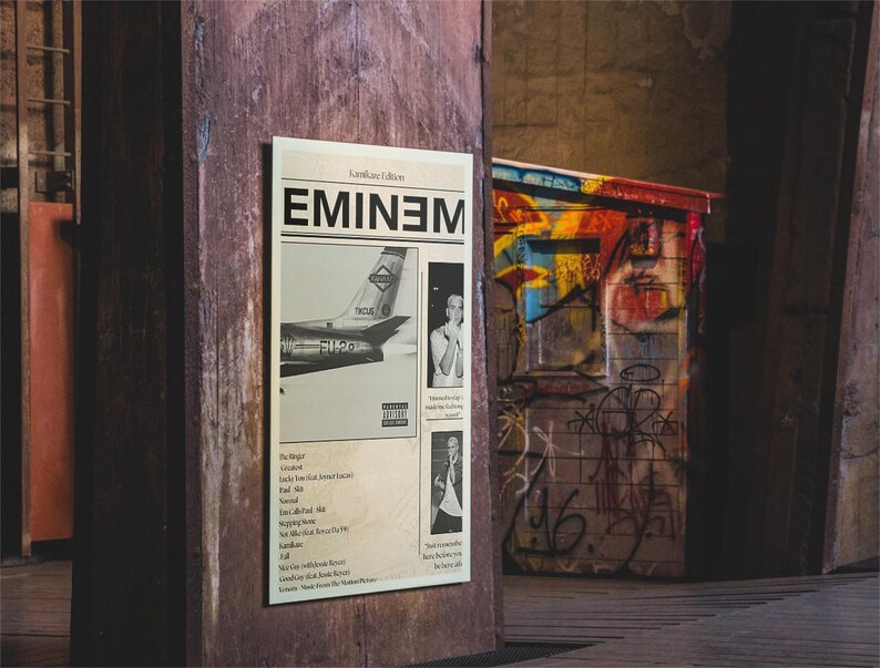 Eminem Poster Kamikaze Album - Etsy