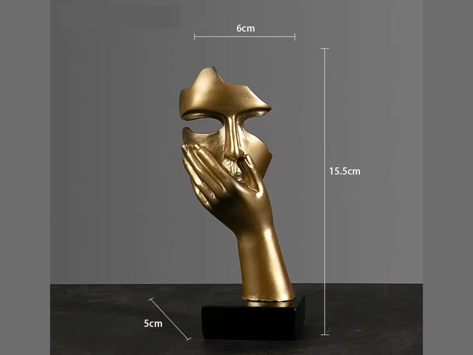 Resin Abstract Mask Statues | European Miniature Figurines for Home ...