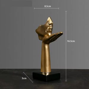 Resin Abstract Mask Statues | European Miniature Figurines for Home ...