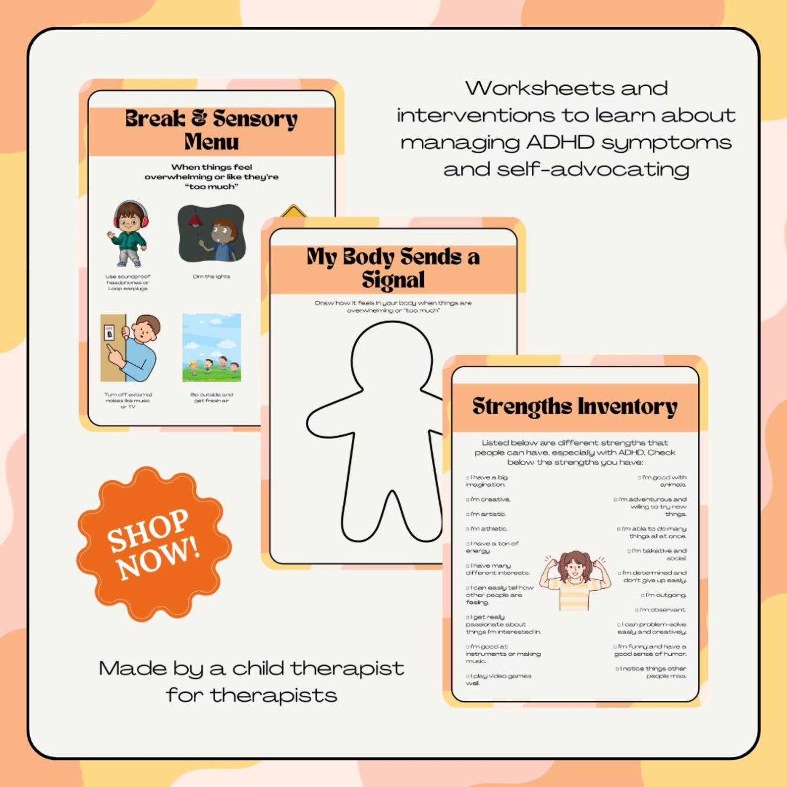 ADHD Workbook for Kids, Teens, and Adults | Printable Therapy ...