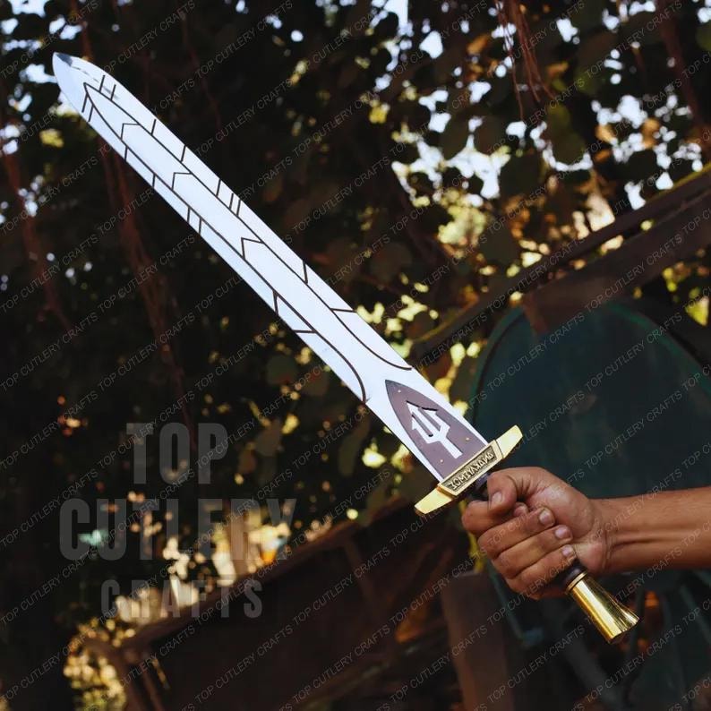 Handmade Riptide Sword Replica: Percy Jackson's Anaklusmos, Greek ...