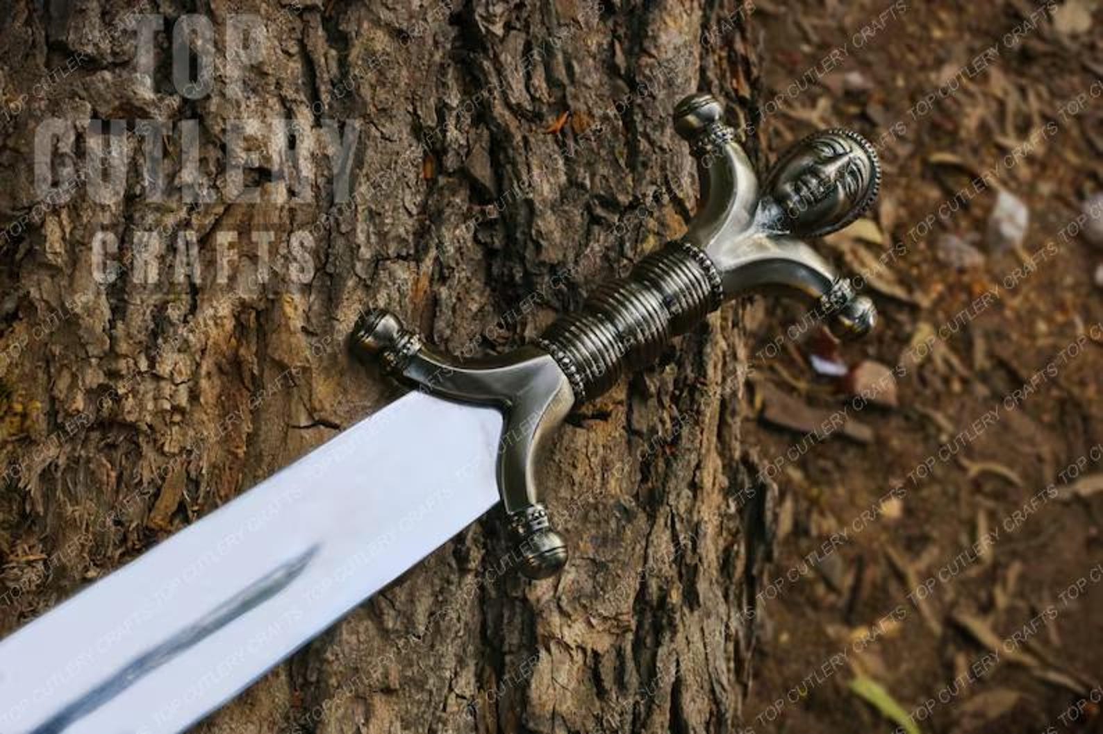 Celtic Medieval Sword With Sheath: Carthaginian Anthropomorphic Hilt - Etsy