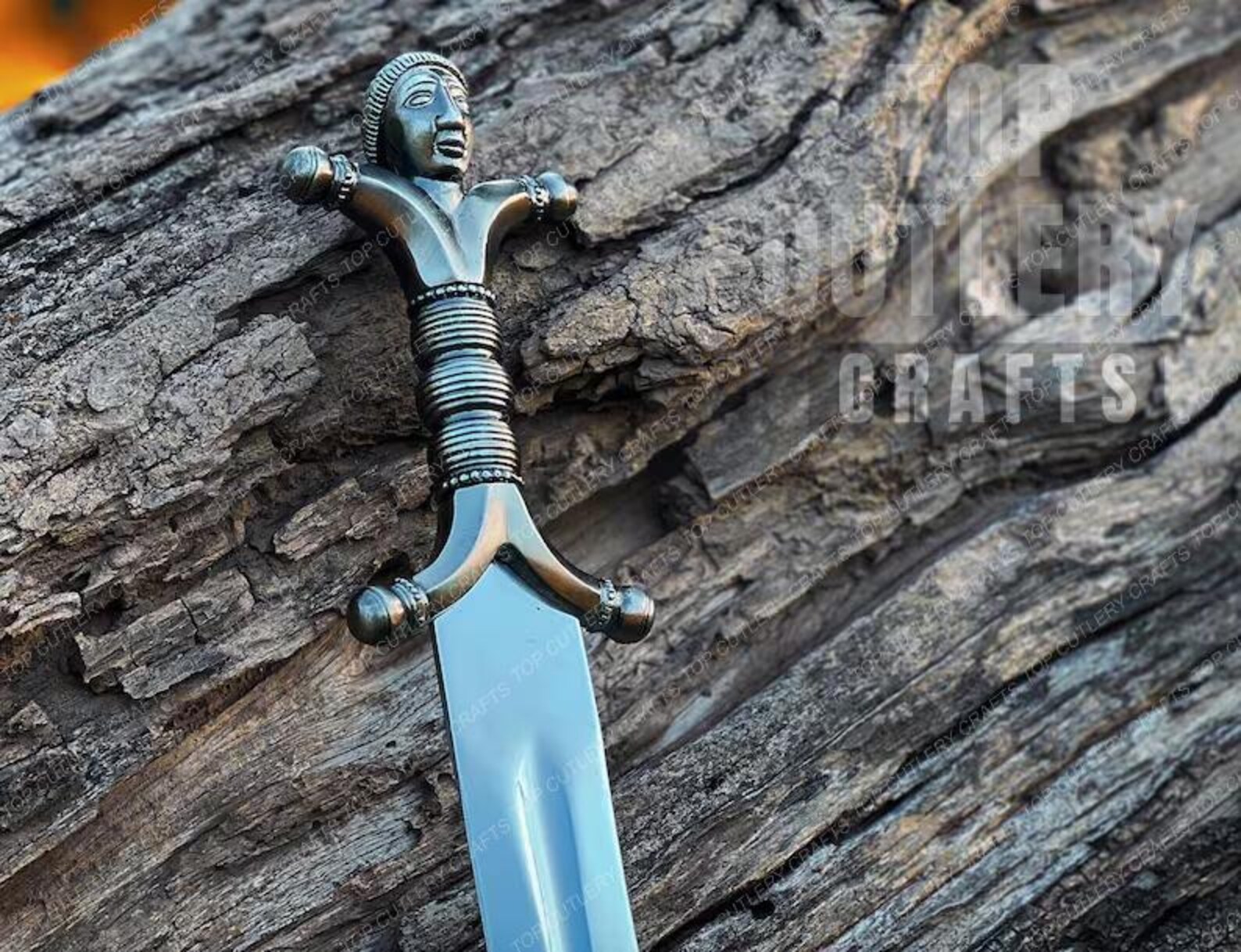 Celtic Medieval Sword With Sheath: Carthaginian Anthropomorphic Hilt - Etsy