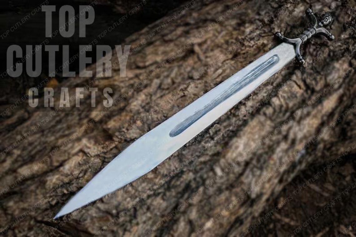 Celtic Medieval Sword With Sheath – Carthaginian Anthropomorphic Hilt ...