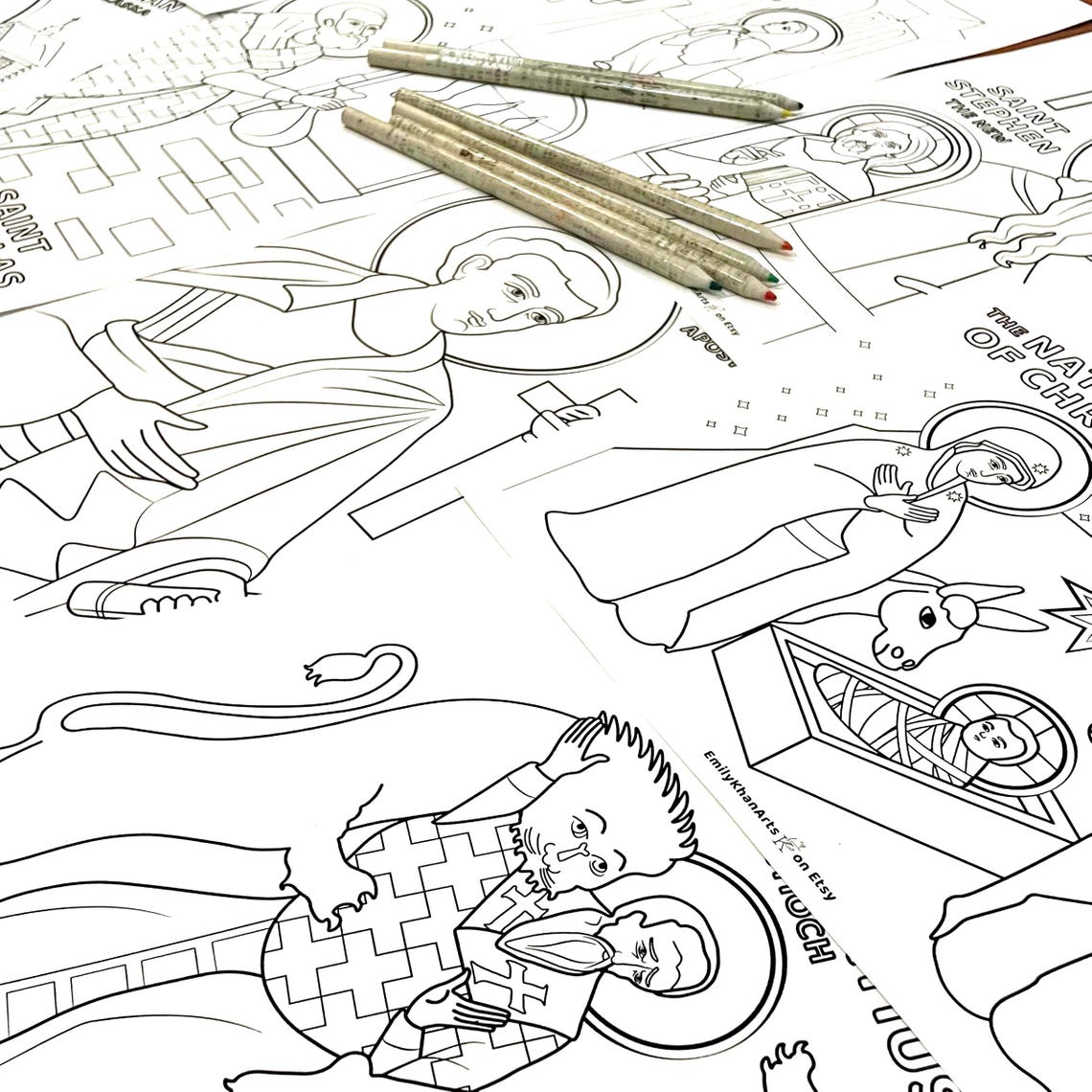 9 Orthodox Nativity Coloring Pages | Printables | Includes Saint Herman ...