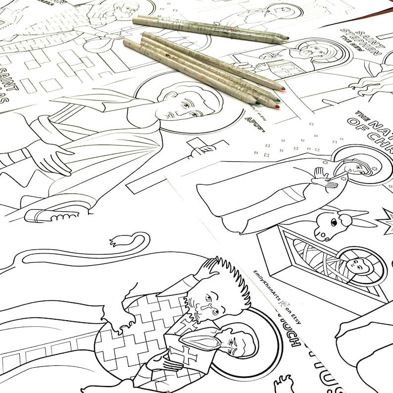 9 Orthodox Nativity Coloring Pages | Printables | Includes Saint Herman ...