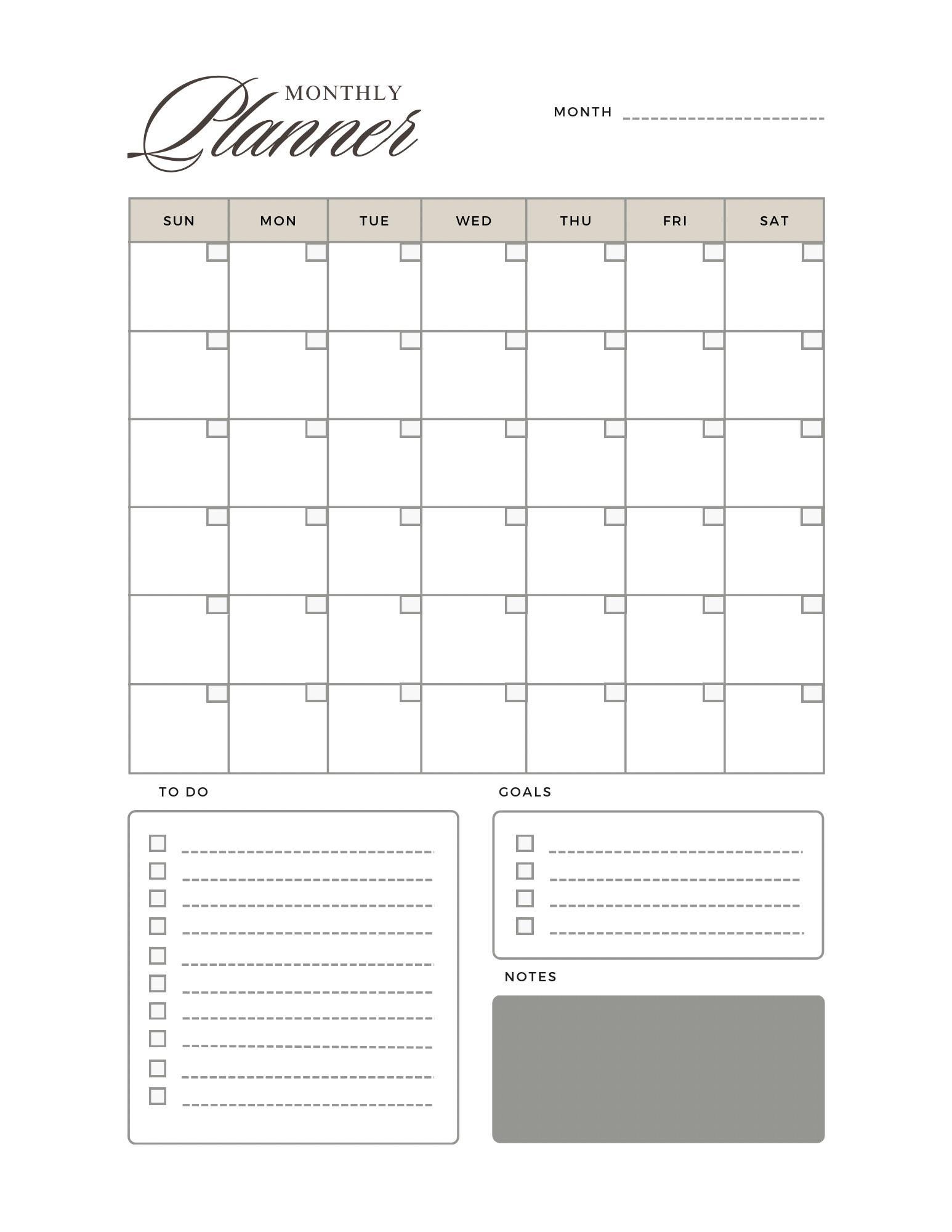 Digital Monthy & Weekly Planner - Etsy