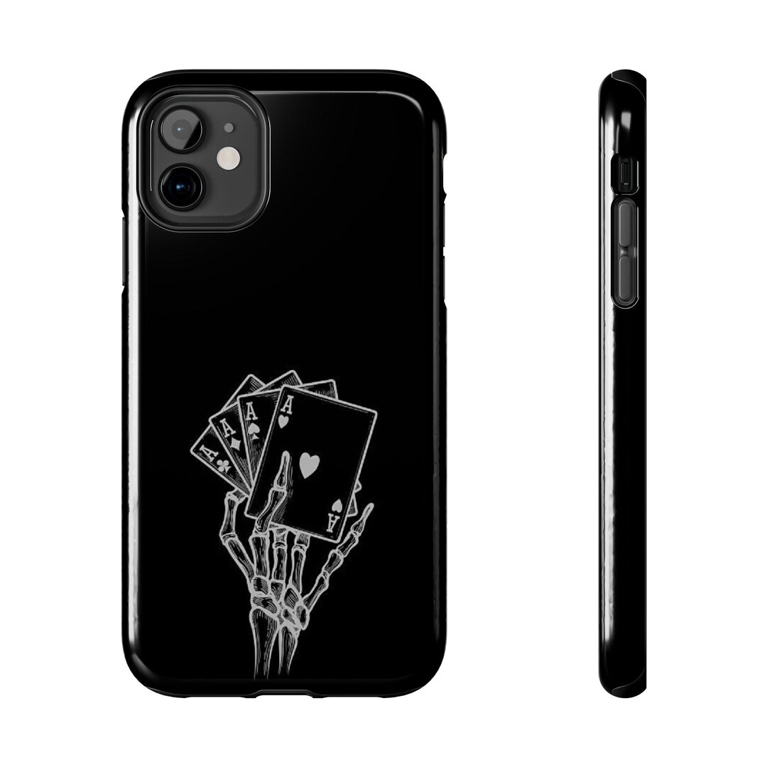 Skeleton Hand Holding Four Aces Phone Case / Bold and Unique - Etsy