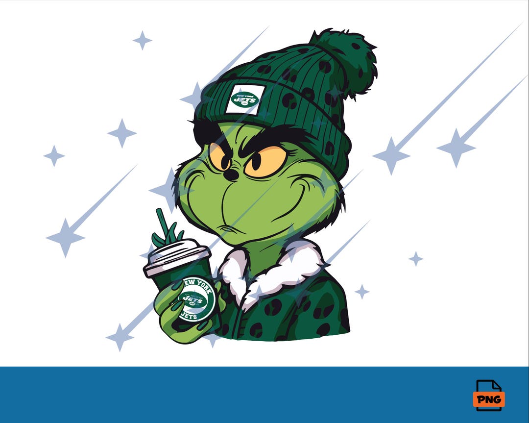 Grinch Jets 300 DPI PNG File - Etsy