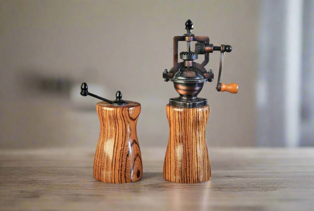 Slimline Salt & Pepper Mill Set, Pepper Grinder Set Ideal for Petite ...