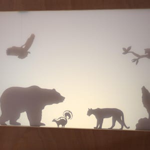USA Wildlife Shadow Puppet Theater, Shadow Puppets, Story Telling Gift ...