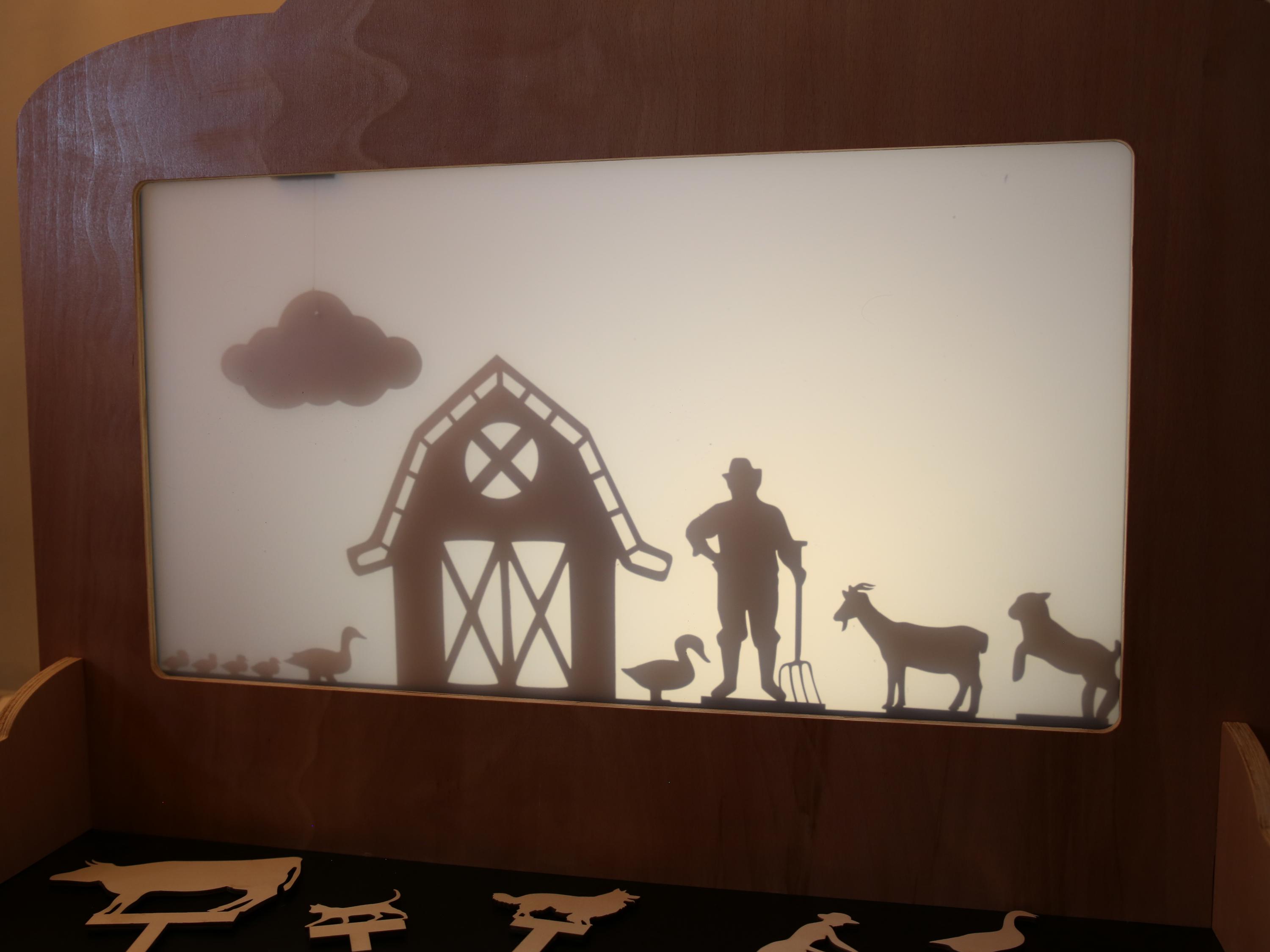 Farm Animal Puppets, Farm Yard Shadow Puppets, Wooden Puppet Set ...