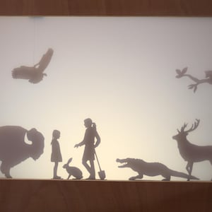 USA Wildlife Shadow Puppet Theater, Shadow Puppets, Story Telling Gift ...