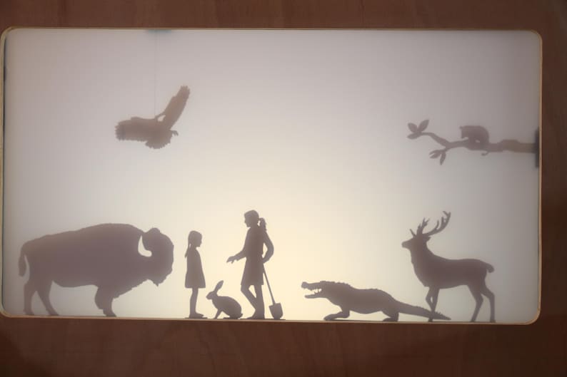 USA Wildlife Shadow Puppet Theater, Shadow Puppets, Story Telling Gift ...