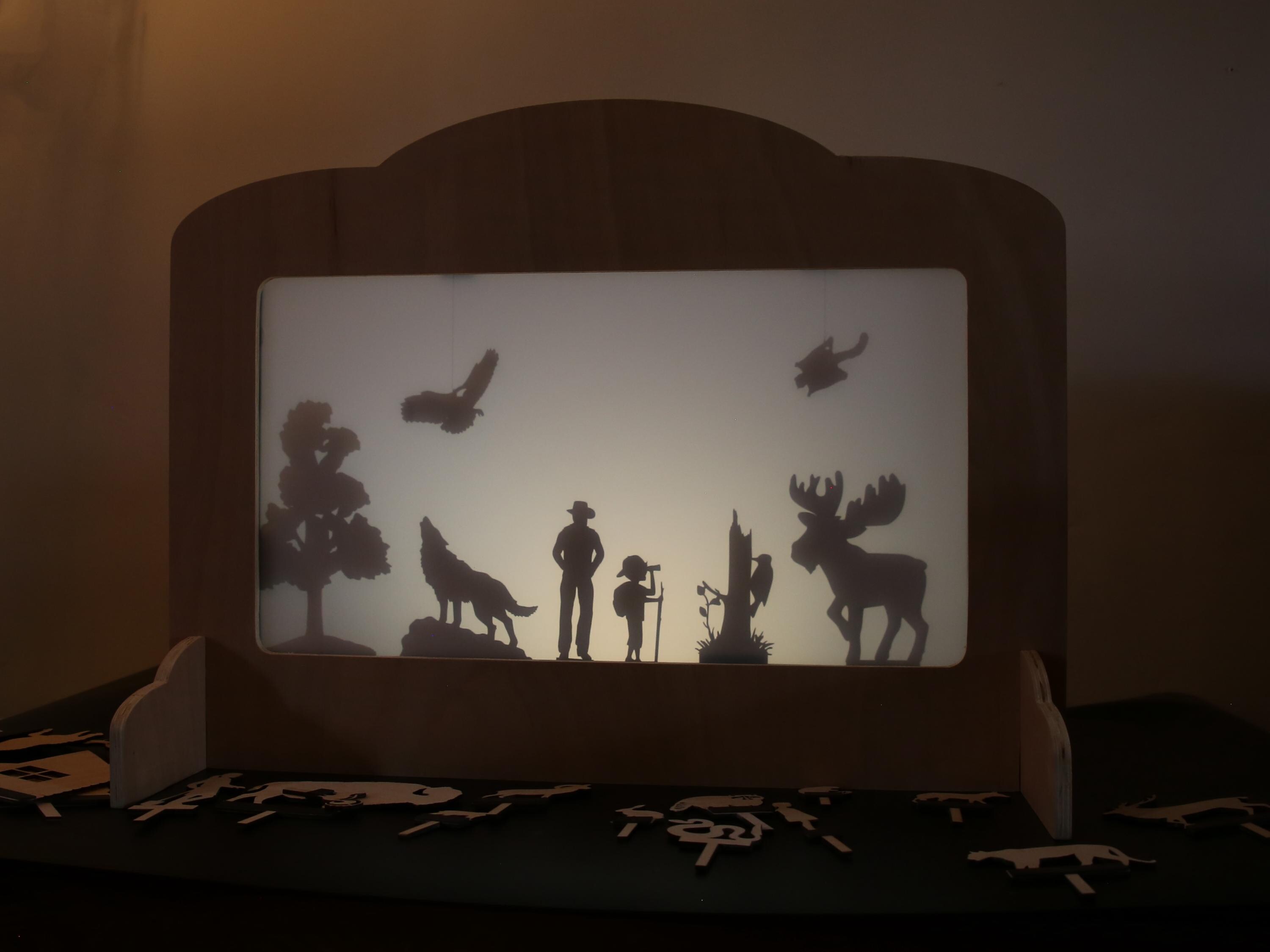 USA Wildlife Shadow Puppet Theater, Shadow Puppets, Story Telling Gift ...