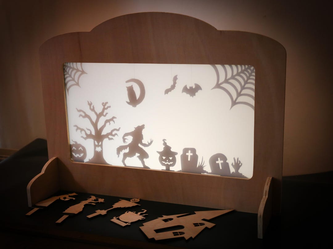 Halloween Theatre, Shadow Puppet Theatre, Spooky Story Telling Toy ...