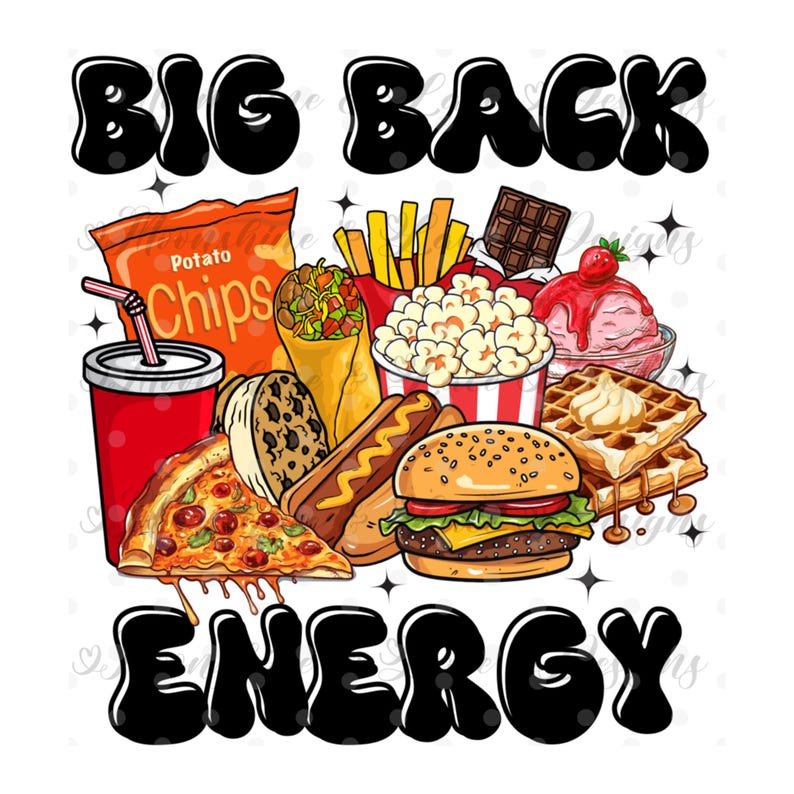 Big Back Energy PNG File - Etsy