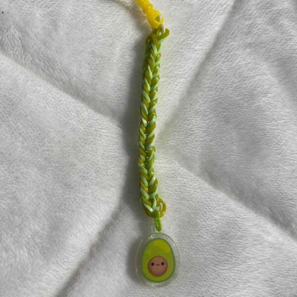 Rainbow Loom Keychain - Etsy