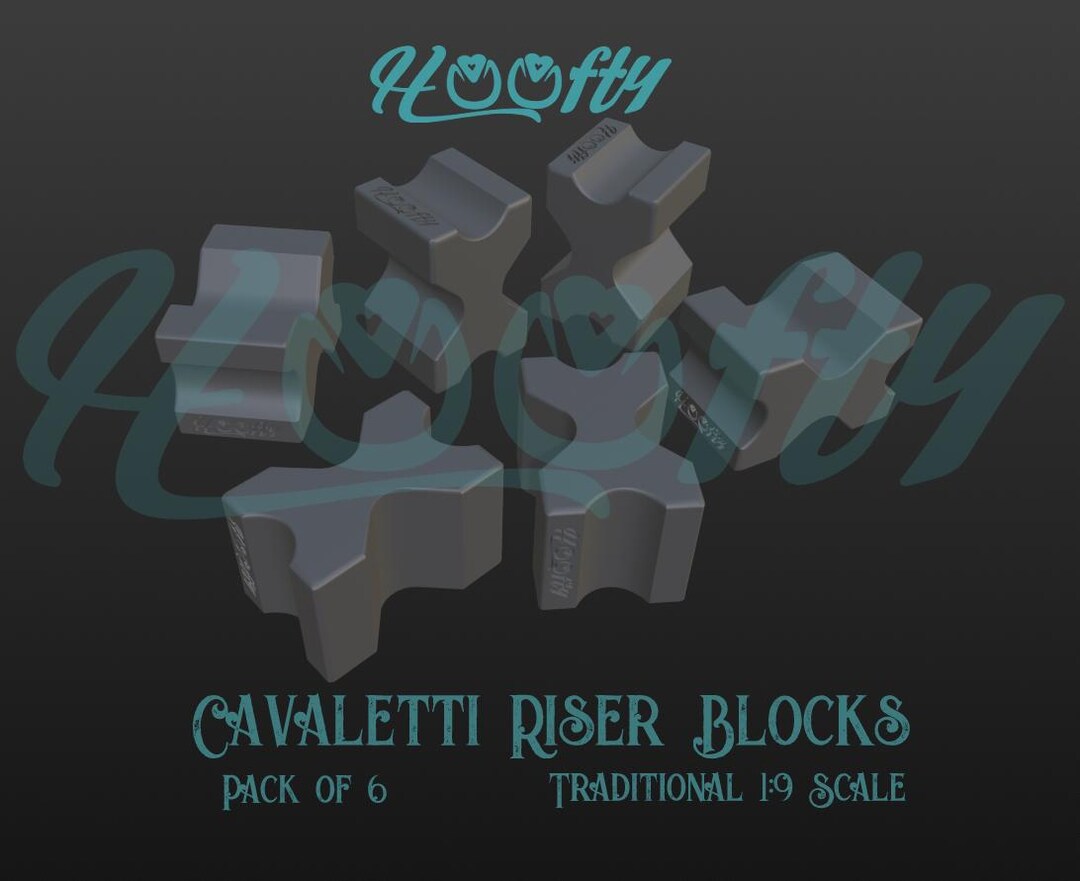 MODEL HORSE Cavaletti Pole Riser Blocks (pack of 6) - 1:9 Scale ...