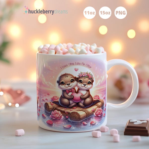 Mug With Otter - Etsy UK