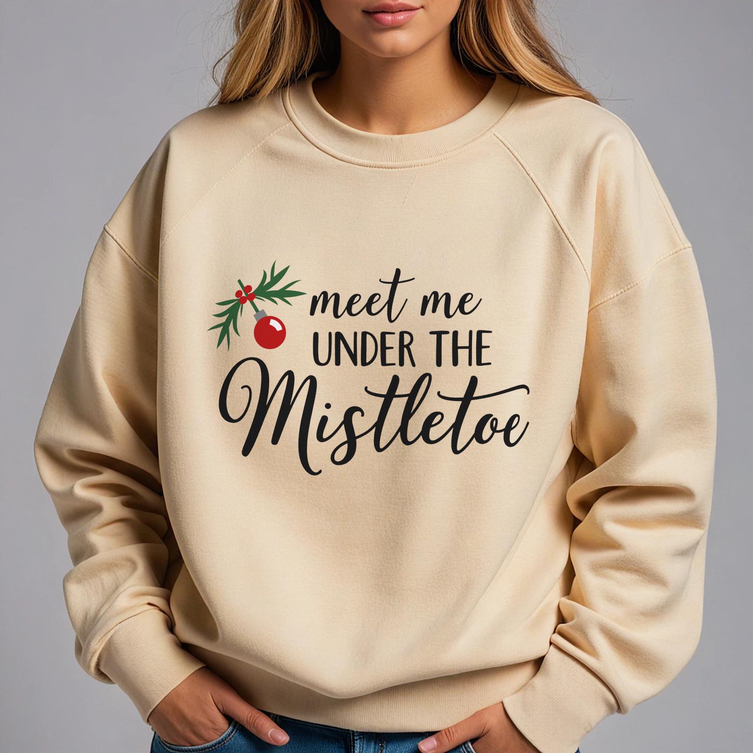 Meet Me Under the Mistletoe Digital Art Romantic Holiday Decor for ...