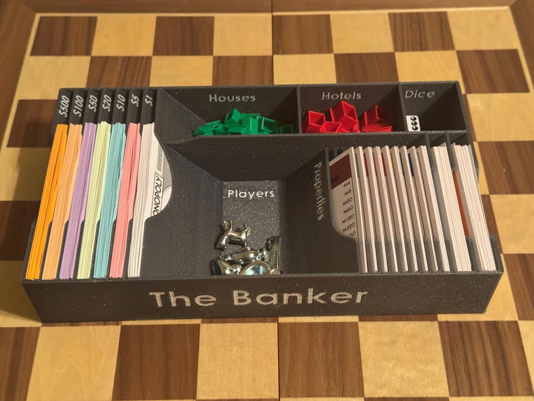 Monopoly Organizer Insert, Game Night Essential - Etsy