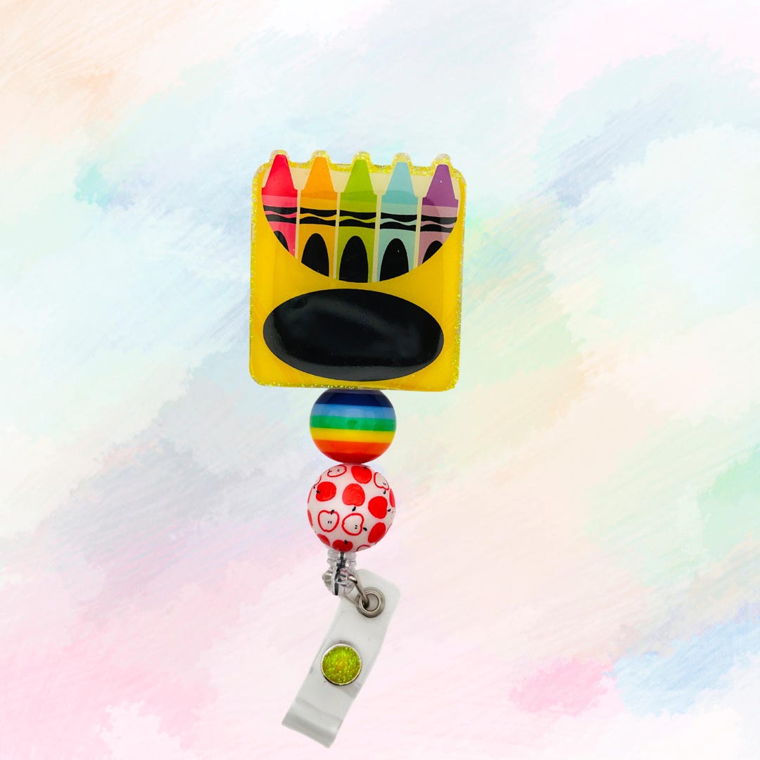 Box of Crayons With Beads - Etsy