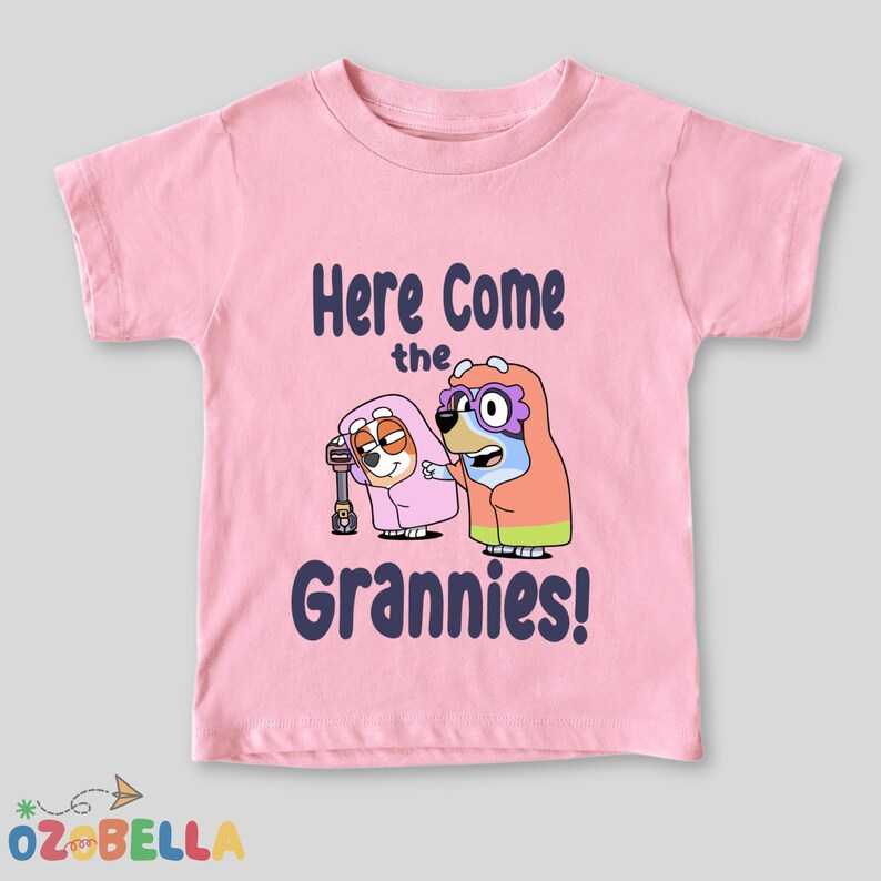 Here Come the Grannies Shirt, Funny Dress up Toddler Tee, Cartoon ...