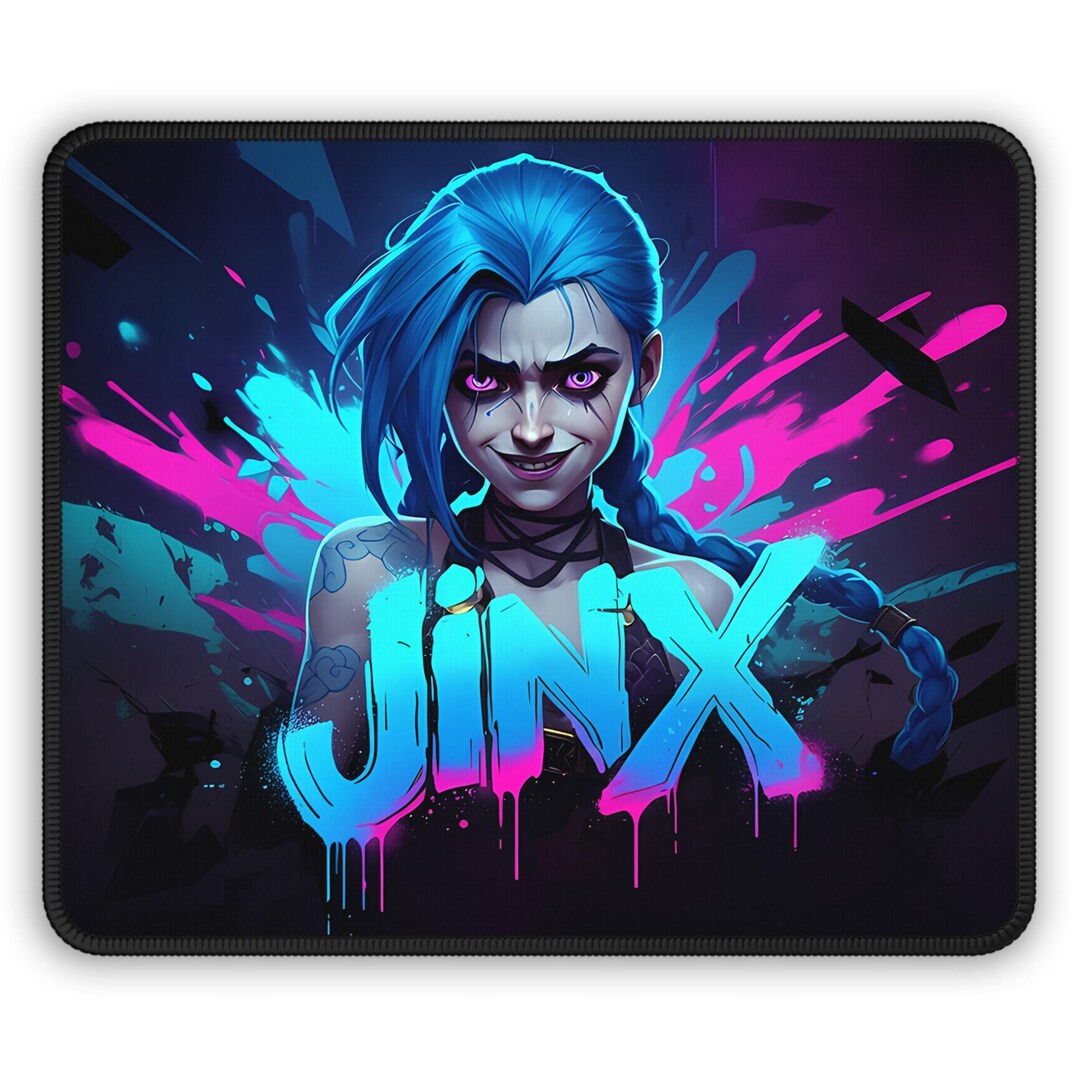 Rgb Jinx Gaming Mouse Pad - Large Desk Mat Inspired by the Iconic ...