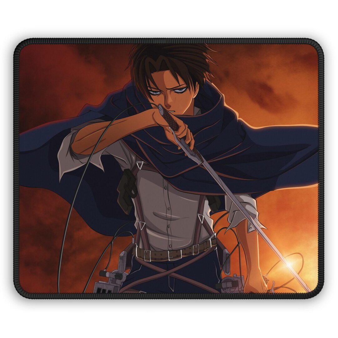 Titan Slayer: Levi Ackerman-themed Gaming Mouse Pad-limited STOCK! - Etsy