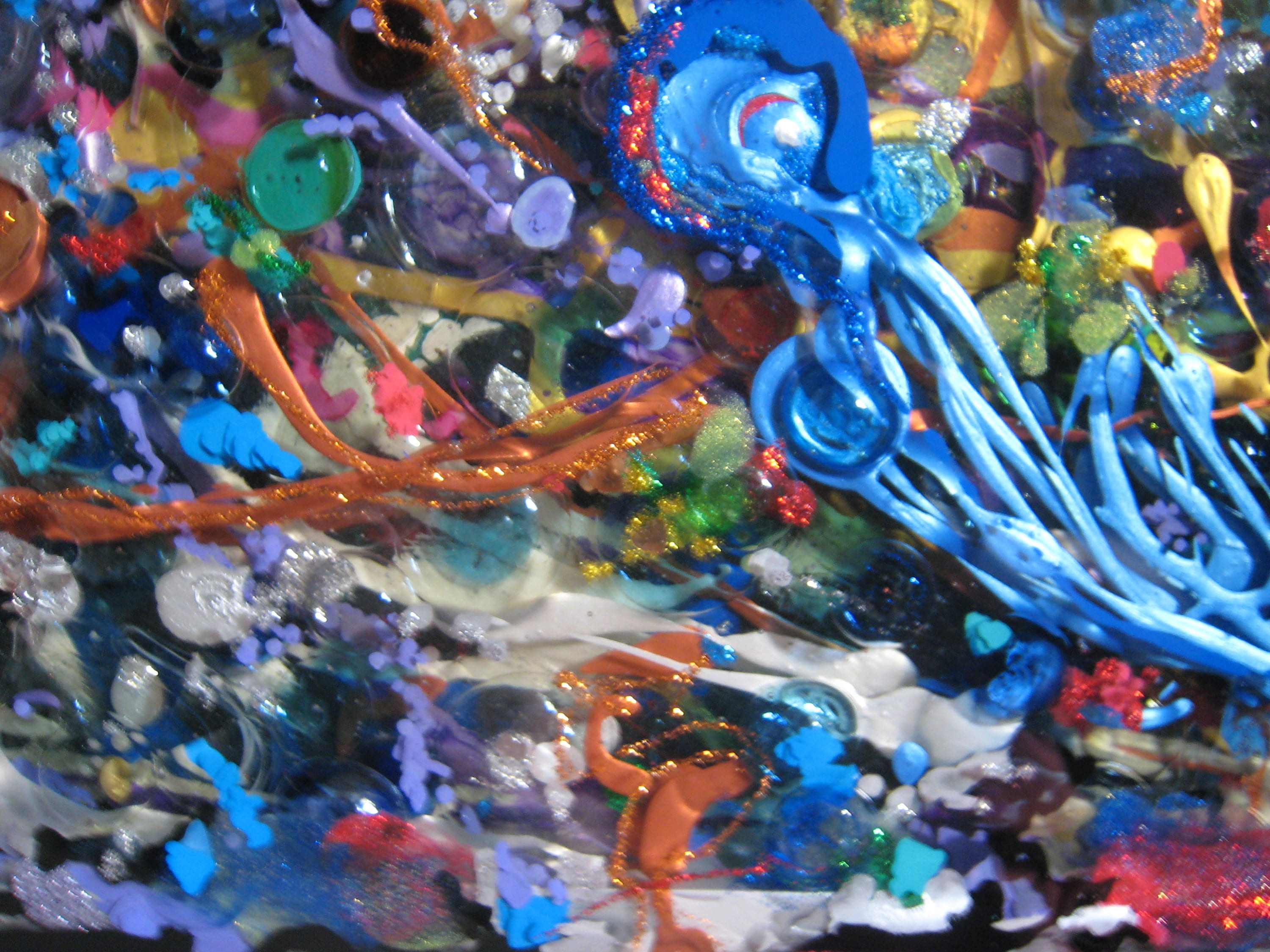 Layered Resin Art - Fine Art Coffee Table - Original Mixed Media ...