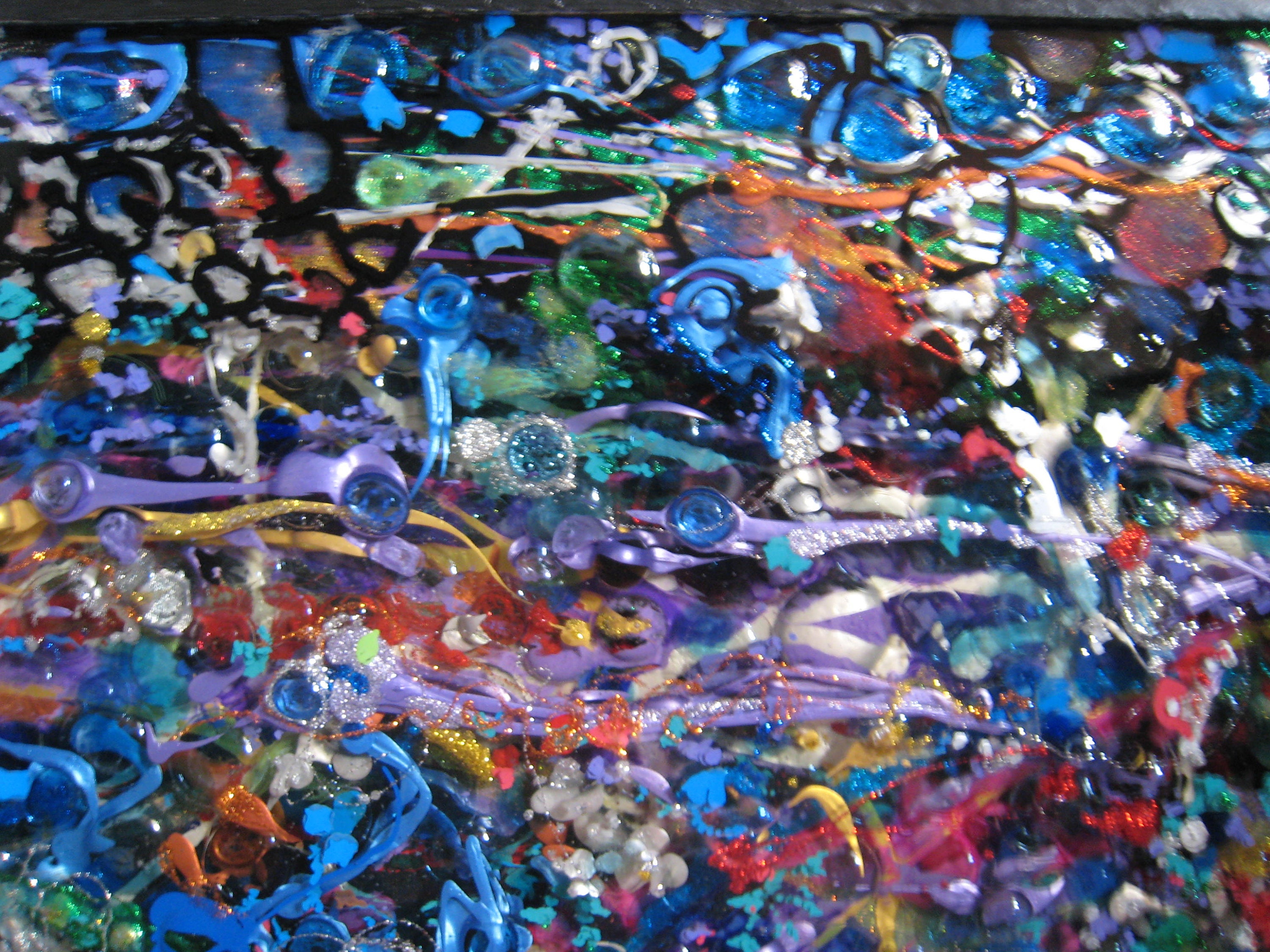 Layered Resin Art - Fine Art Coffee Table - Original Mixed Media ...