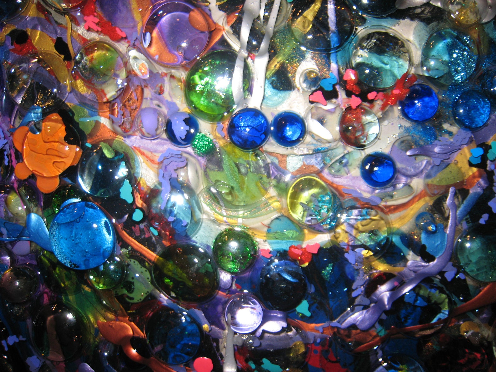 Layered Resin Art - Fine Art Coffee Table - Original Mixed Media ...