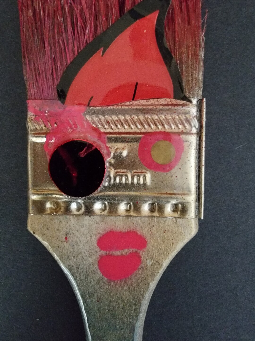 Paint Brush People Art – Upcycled Signed Abstract Painting - Etsy