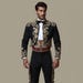 Men's Embroidered Matador Jacket: Custom Black Cotton Bullfighter Coat ...