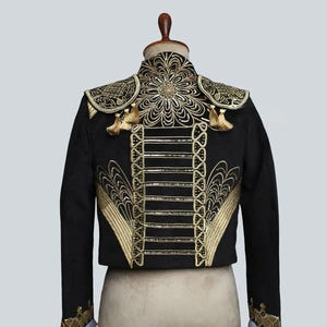 Custom Velvet Matador Jacket: Embroidered Bullfighter Blazer With ...