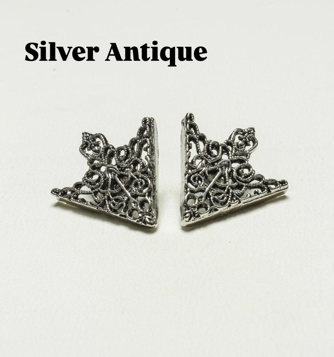 Antique Style Shirt Collar Corners: Gothic, Western Fashion - 2pc - Etsy