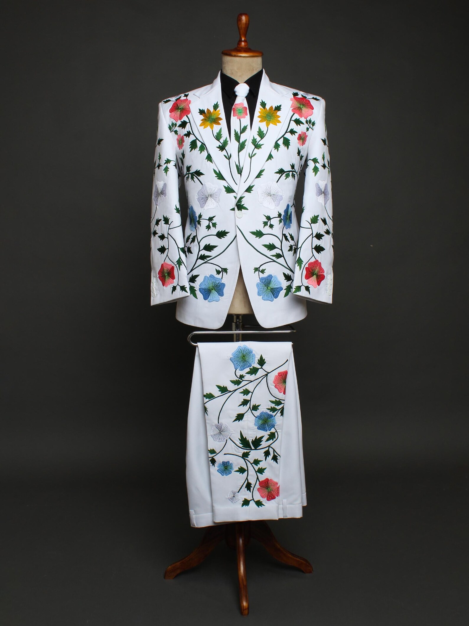 Men's Custom Made 2 Piece White Cotton Wedding Western Suit Premium ...