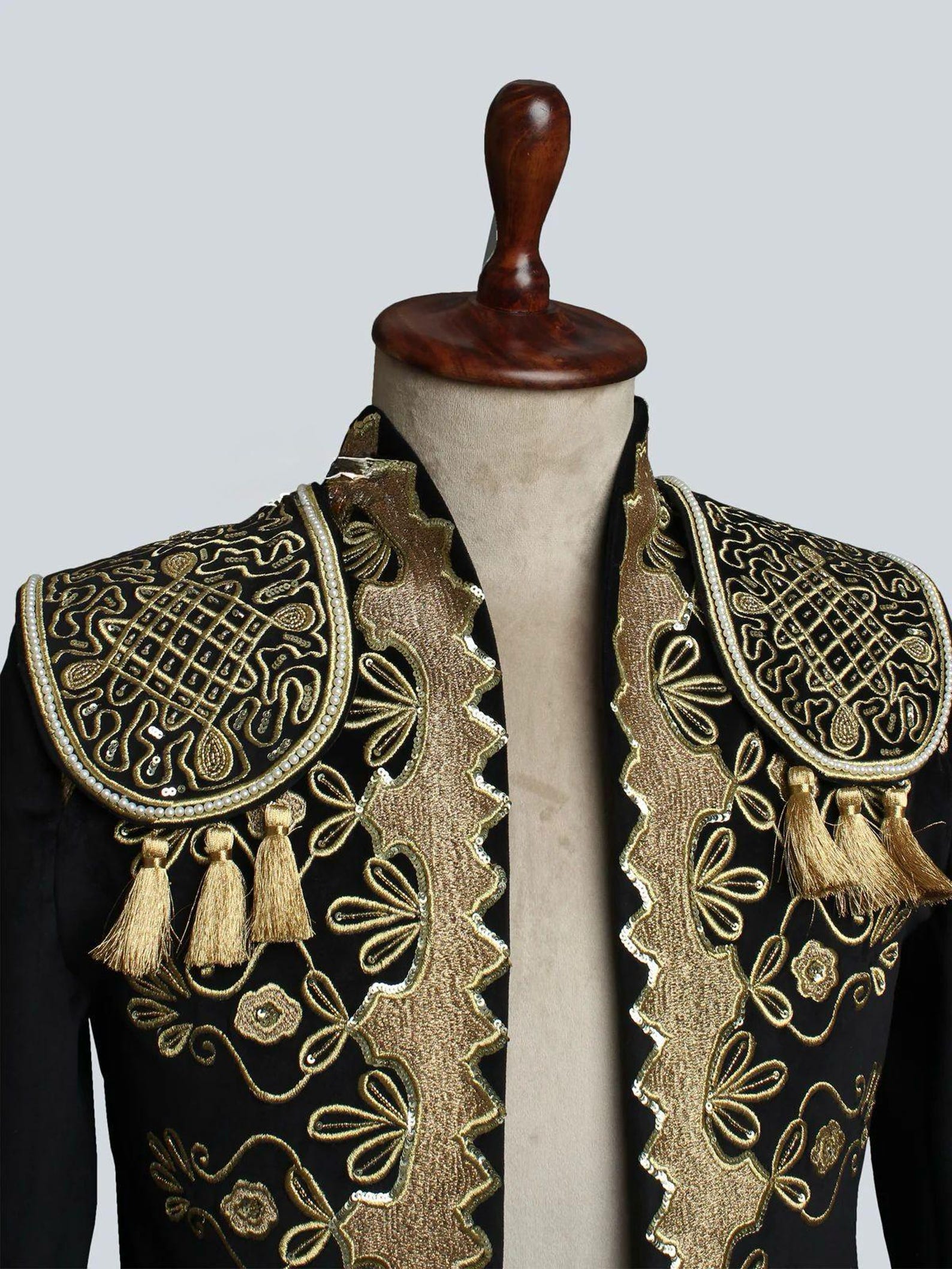 Custom Velvet Matador Jacket: Embroidered Bullfighter Blazer With ...