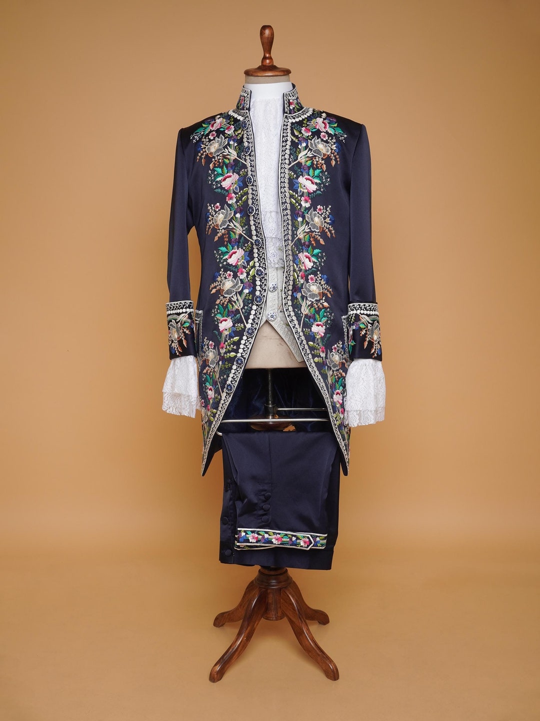 Men Custom Made Blue Rococo Suit 1700s Style Victorian Clothing ...