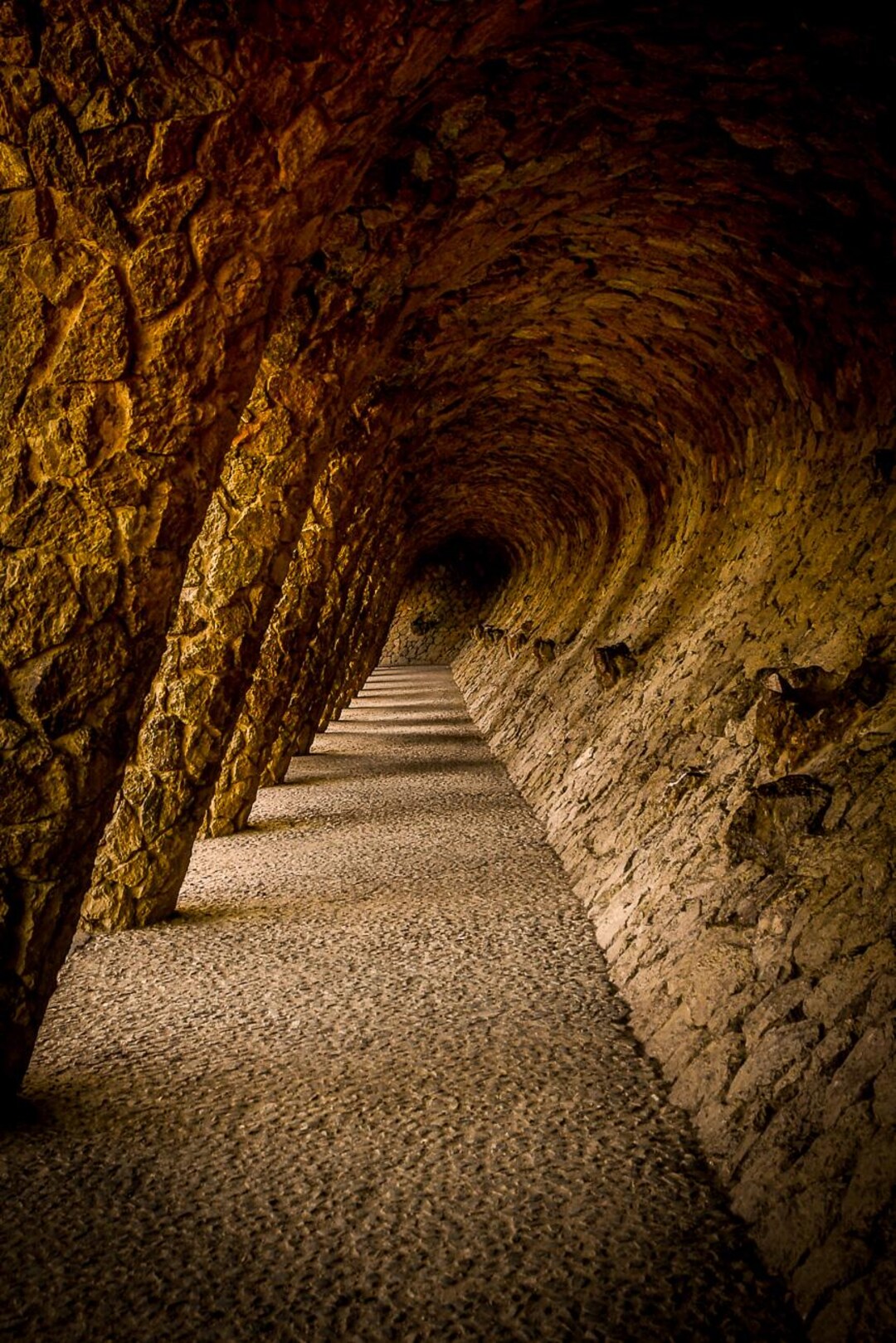 Parc Güell Barcelona Print: Gaudí Stone Arches Photo - Etsy