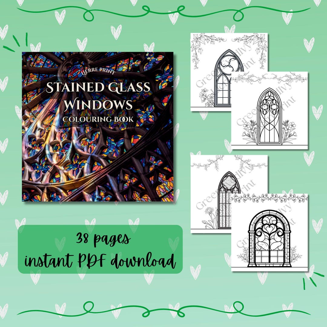 Stained Glass Windows Coloring Pages | Stained Glass Coloring Pages for ...