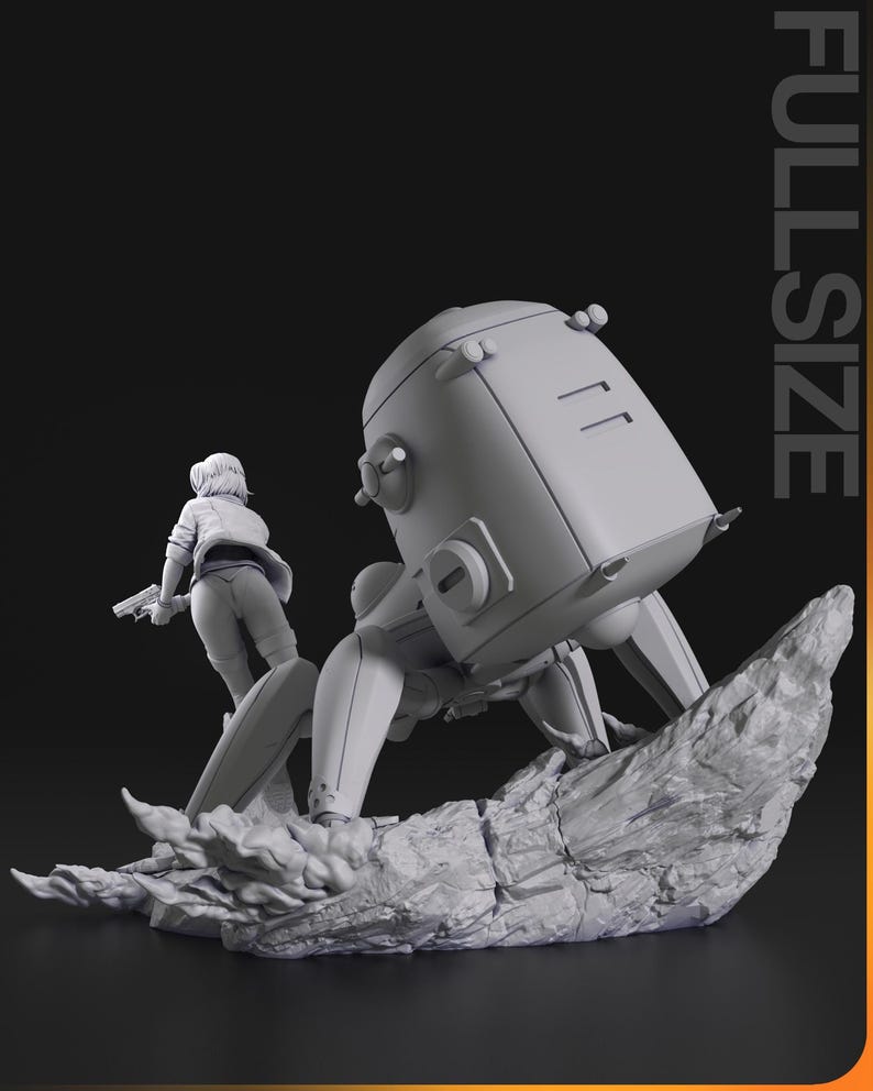 Major Cyborg Girl 3D STL File, 3D Digital Printing - Etsy