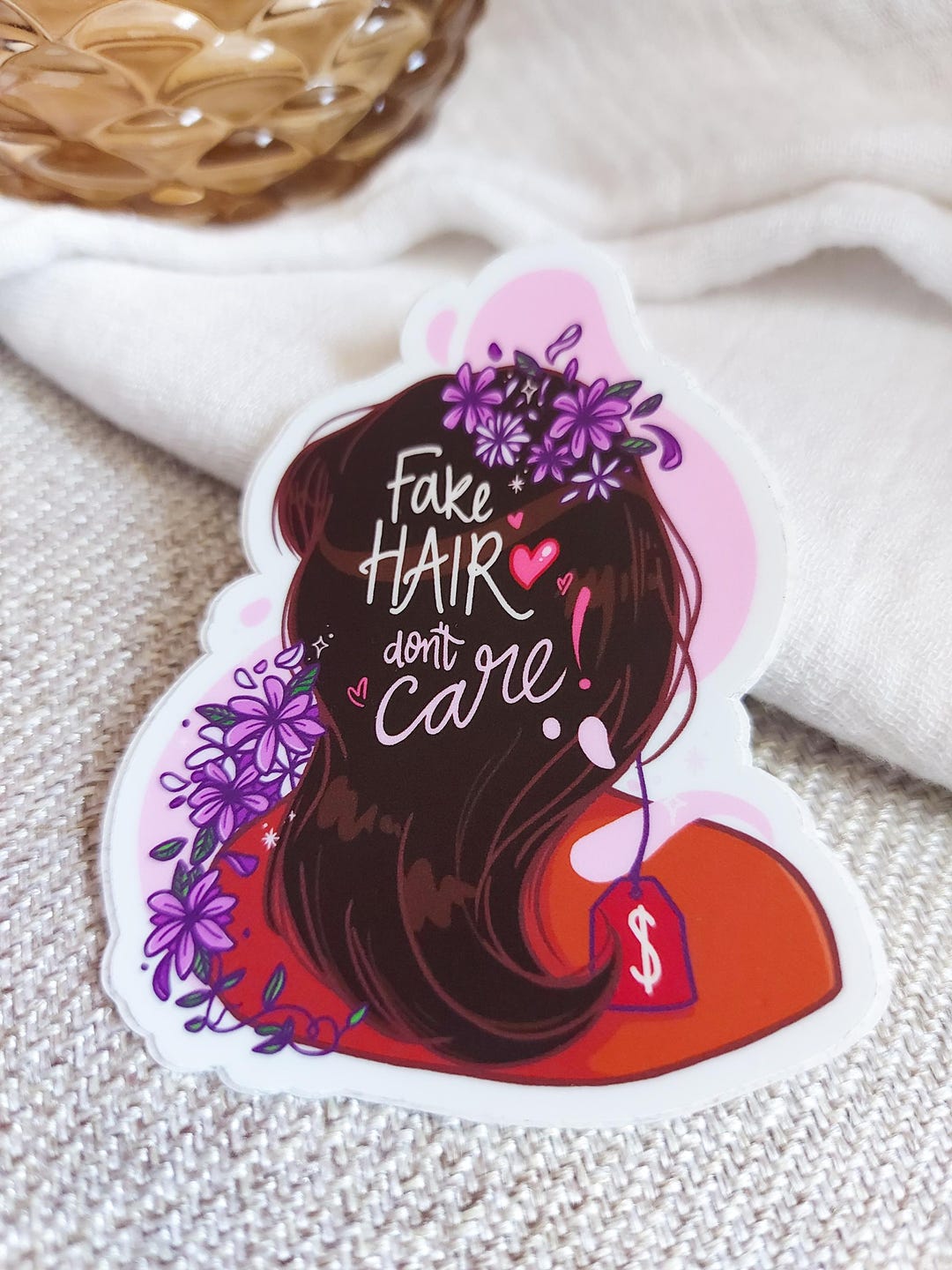 Black Girl Magic Sticker, Wig Weave Extensions Black Hair Art, Matte ...