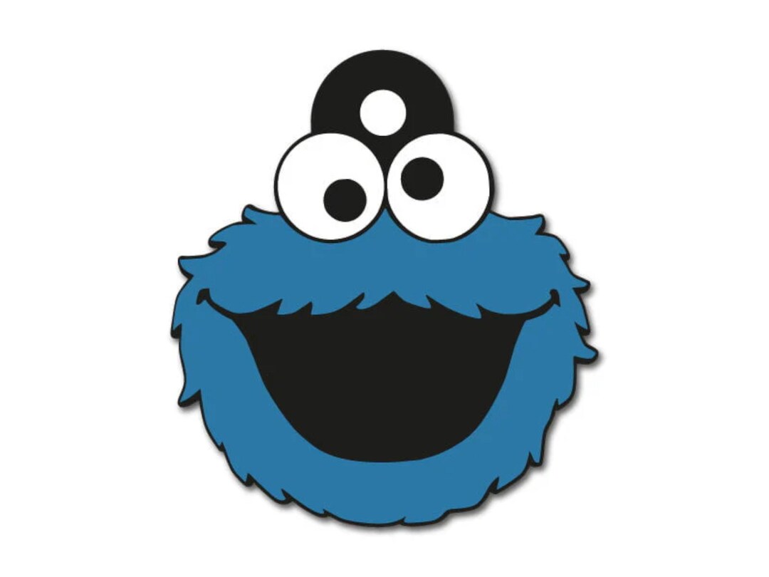 Cookie Monster Name Tag - Etsy