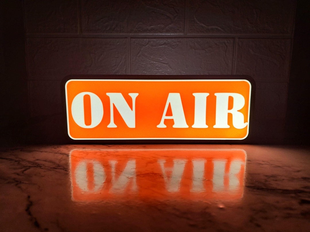 On Air Light Box- Modern on Air LED Sign - Etsy