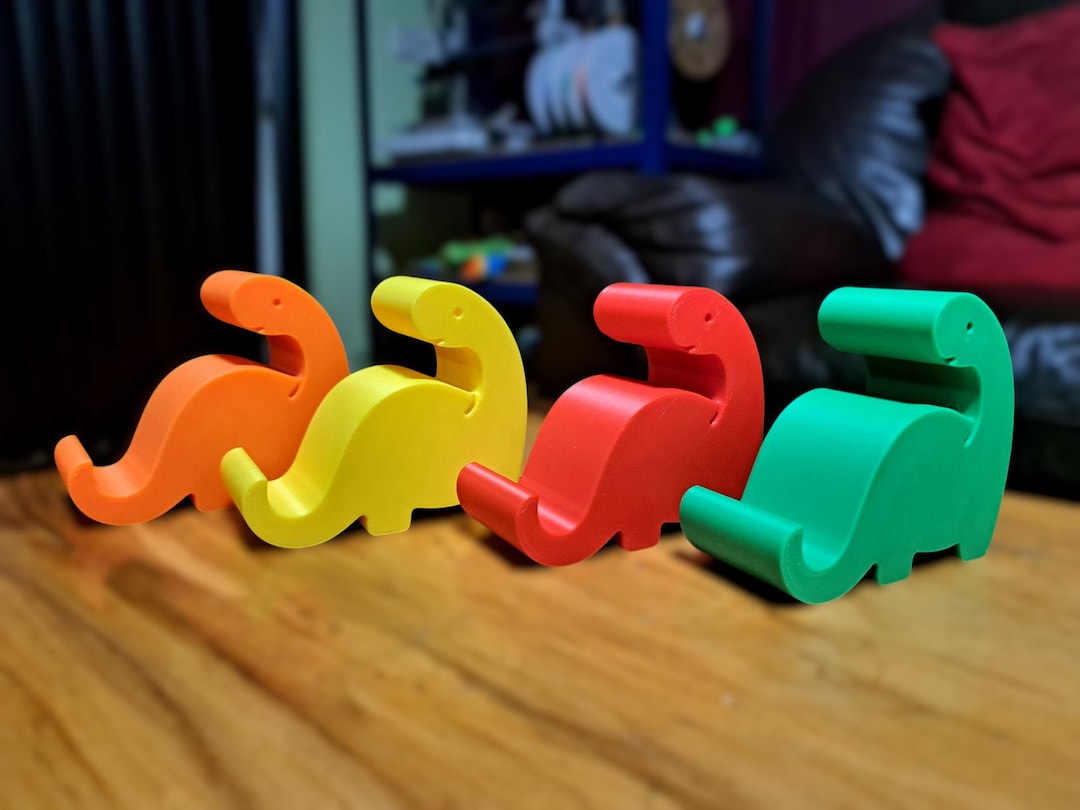 Dinosaur Phone Stand – Cute 3D Printed Dino Phone Holder for Iphone ...