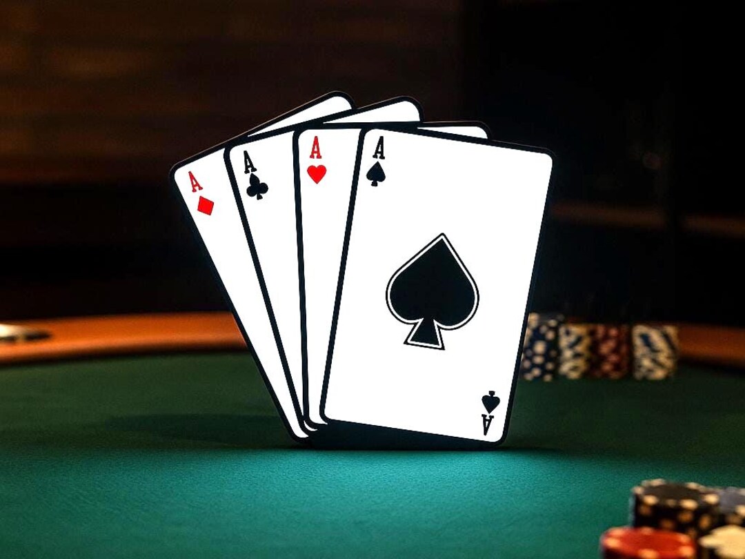 4 Aces LED Sign USB – Poker Light up Sign, Playing Cards Lamp, Man Cave ...
